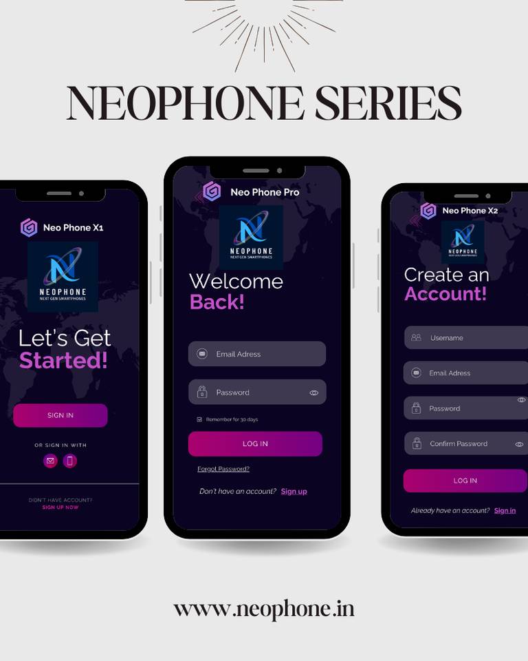 NeoPhone — X Series: X1, X2 & XPro | Intelligent Smartphones